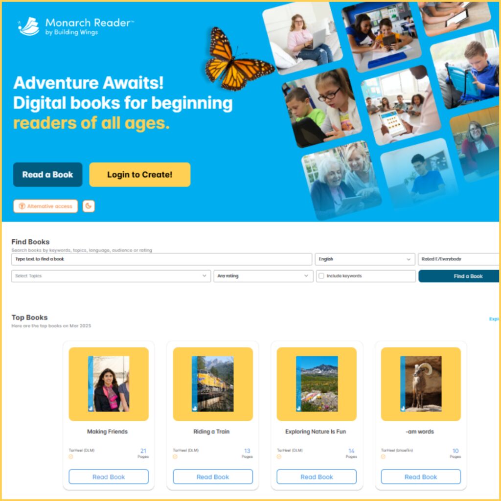 Monarch Reader: books for beginning readers of all ages