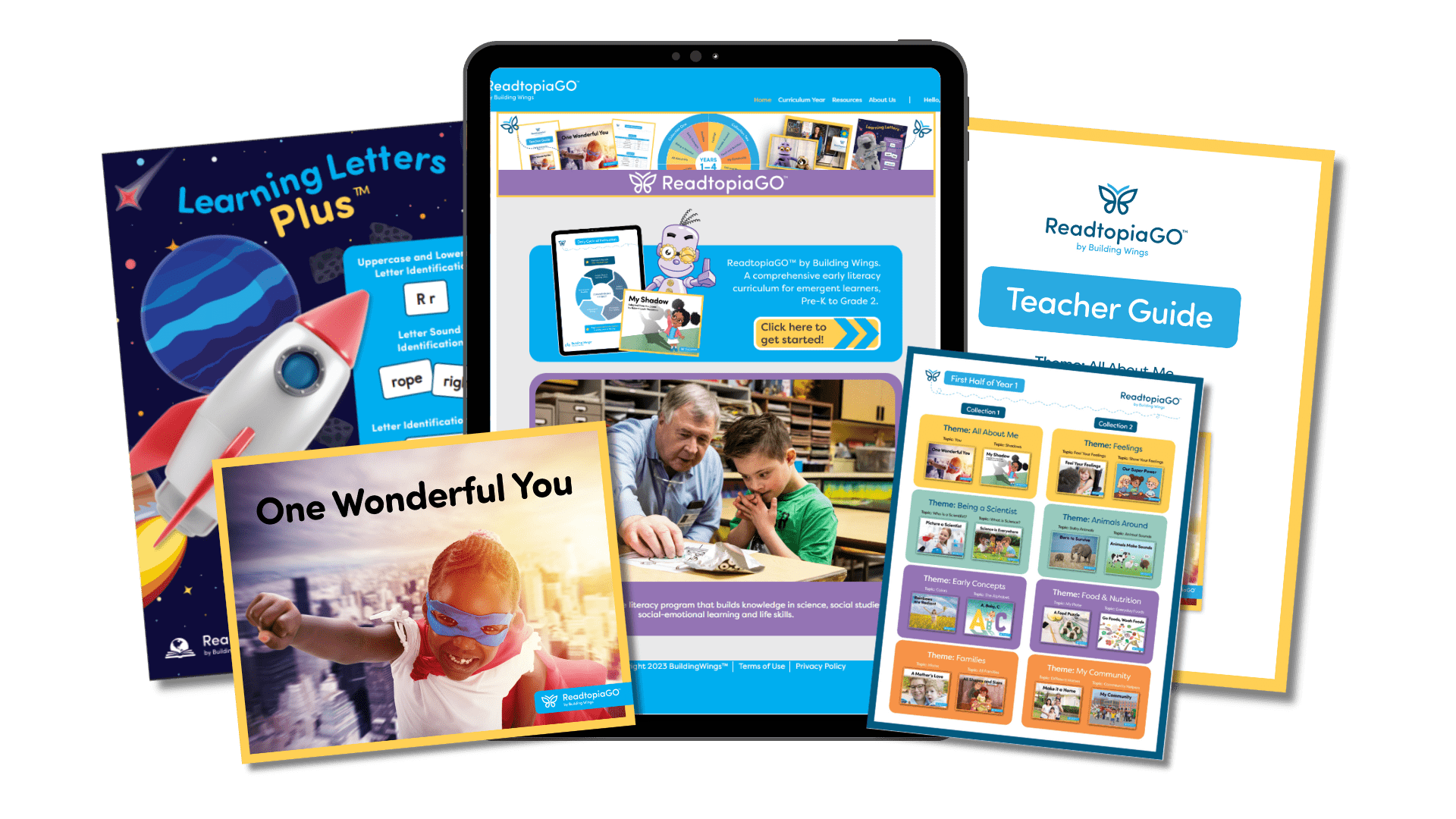 ReadtopiaGO: PreK- Grade 2+ Literacy Curriculum